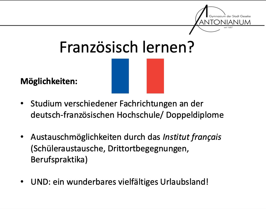 Willkommen am Gymnasium Antonianum